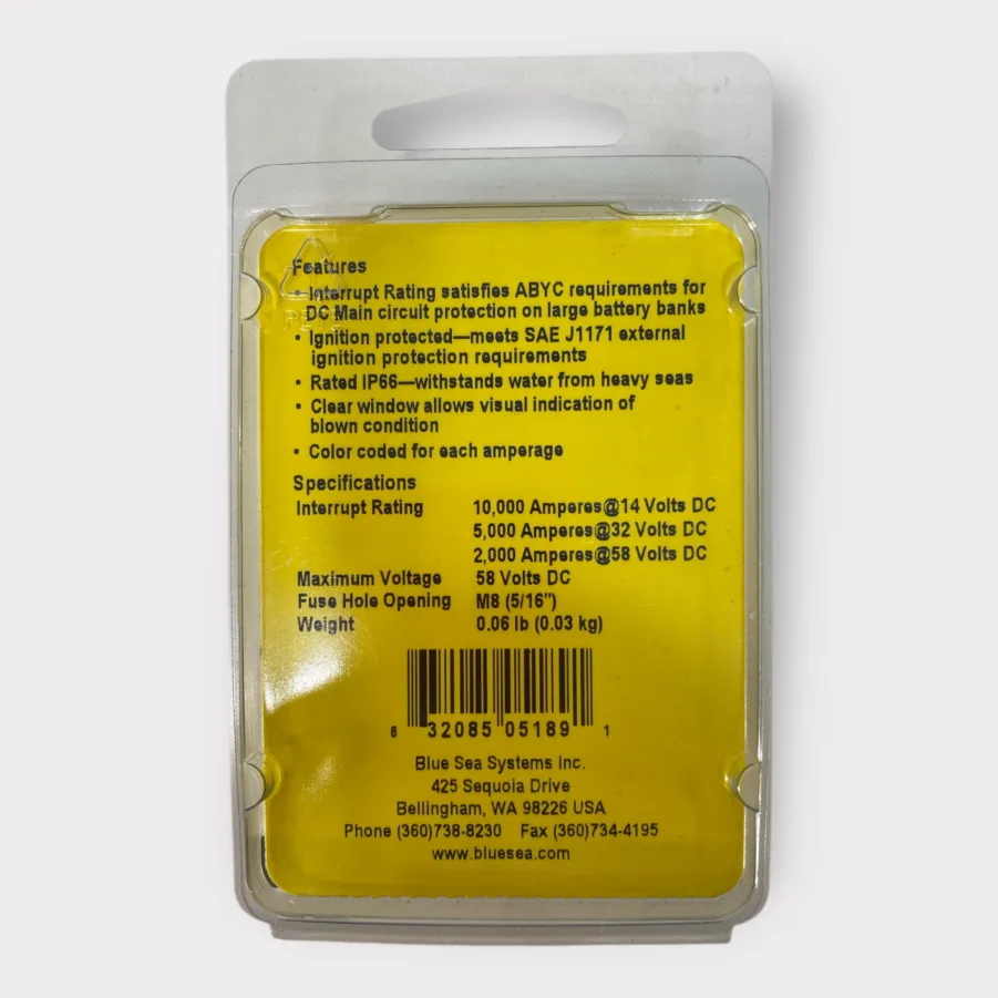Blue Sea Systems 5189 - 250A DC MRBF Terminal Fuse - Pink **New** - Max ...