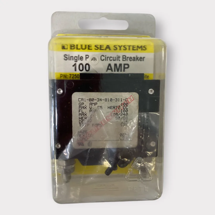 Blue Sea Systems 7250 C-Series Single Pole 100A Circuit Breaker - White ...