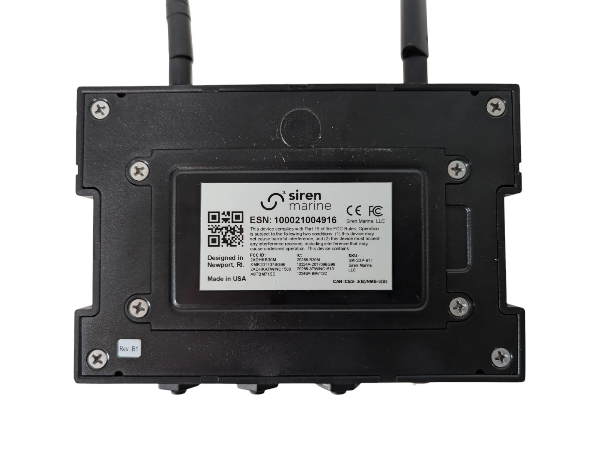 Siren Marine Siren 3 Pro SM-S3P-917 Remote Cellular Vessel Monitoring ...