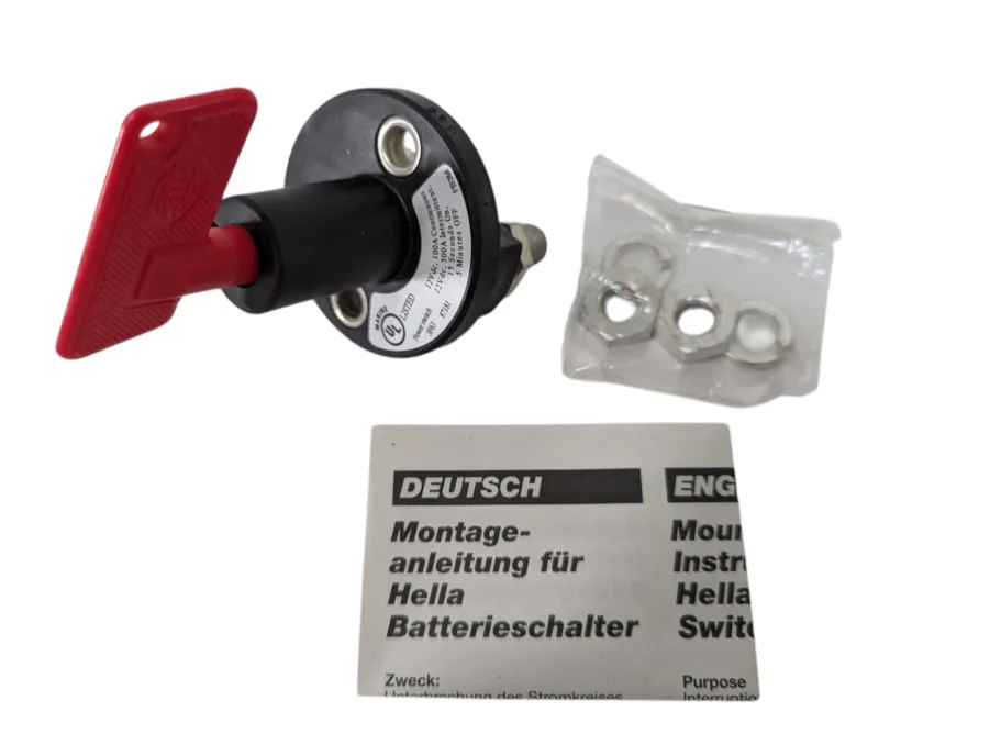 Hella Marine 12/24V Marine Battery Disconnect Switch 100A Continuous ...