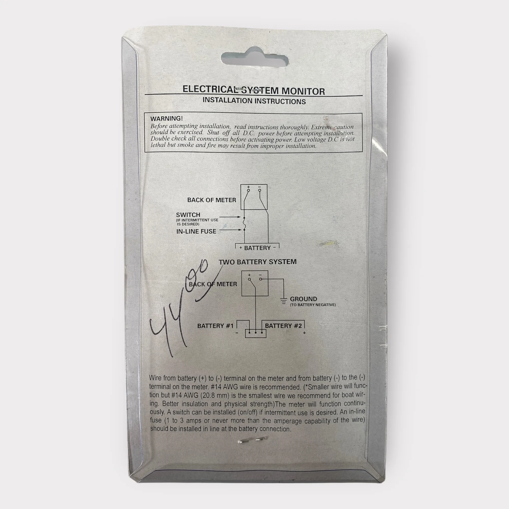 Professional Mariner 30006 Electrical System Monitor 8-16VDC **New ...