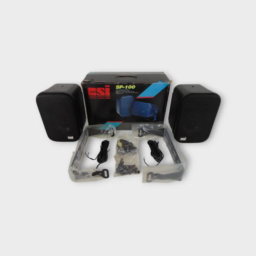 Esi SP-100 2-Way Bass Reflect-Ported High Power Speaker System New Open ...