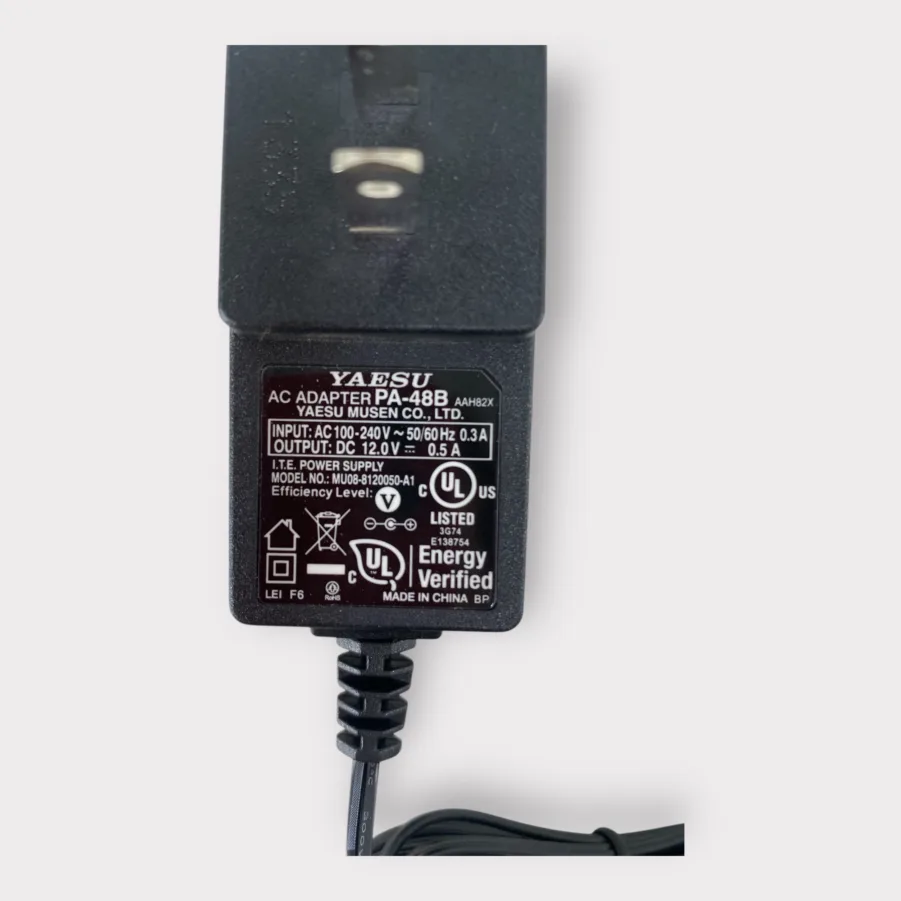 Yaesu Musen PA-48B AC Power Adapter For Yaesu/ Vertex Series Two-Way Radios **New** - Max Marine ...