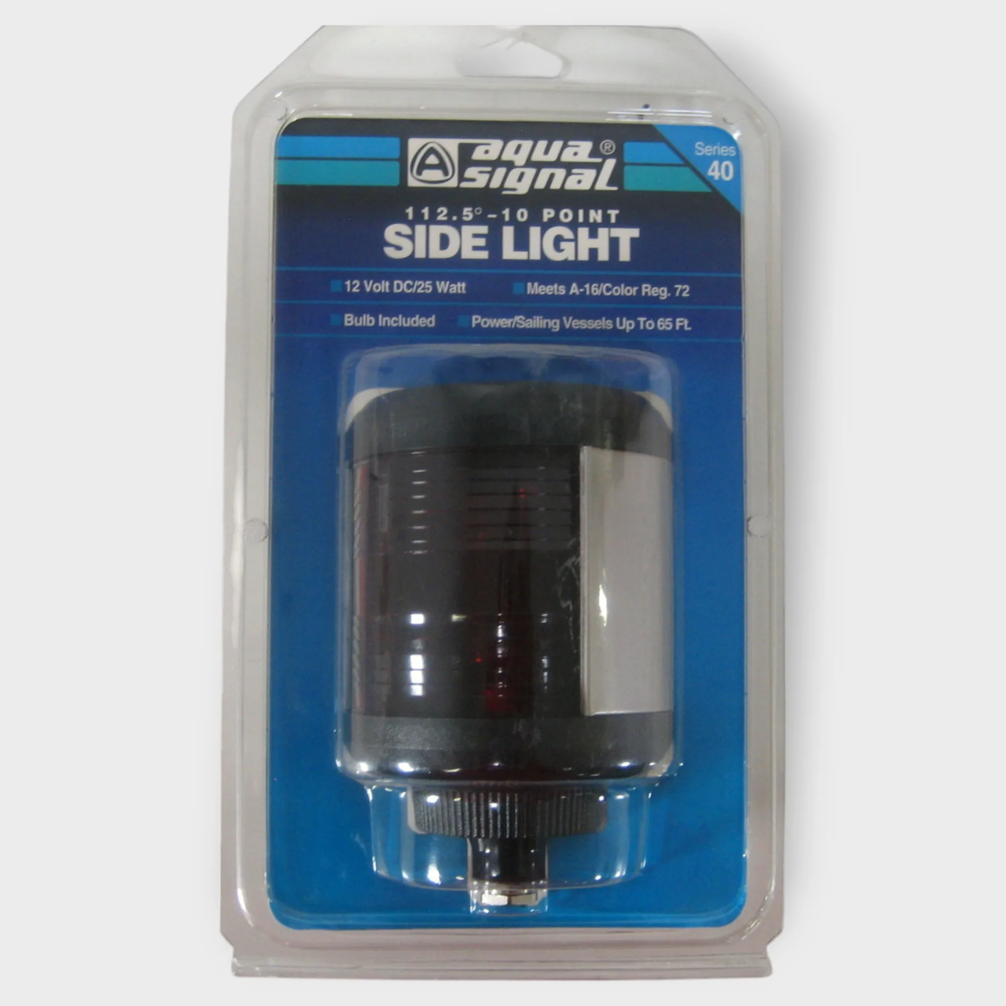 Aqua Signal 40300-7 Red Port Side Navigation Light 12 Volt 25W Series ...