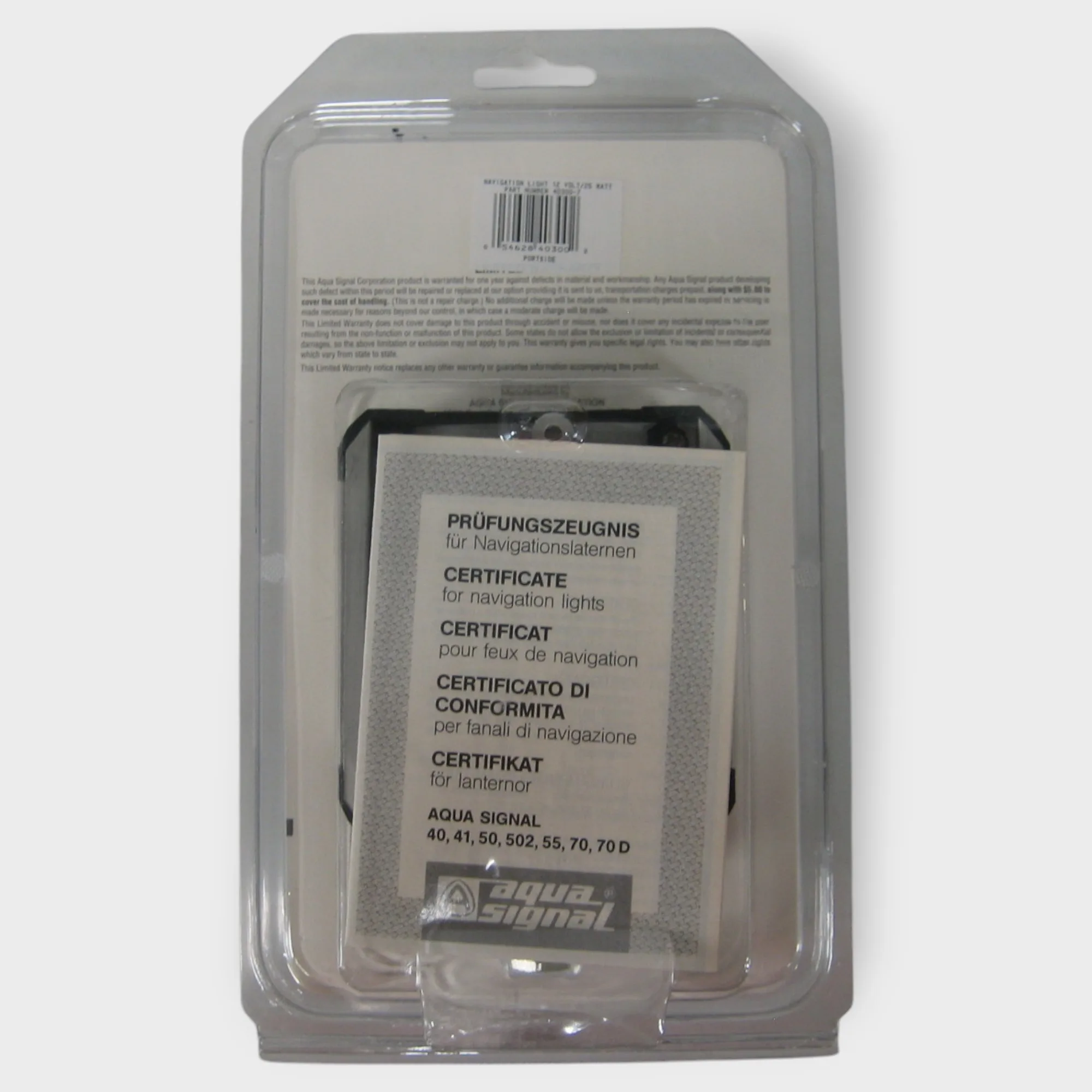 Aqua Signal 40300-7 Red Port Side Navigation Light 12 Volt 25W Series ...