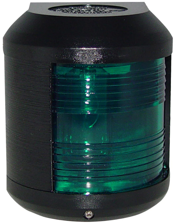 Aqua Signal 41200-7 Green Starboard Side-Mount Navigation Light 12V 25W ...