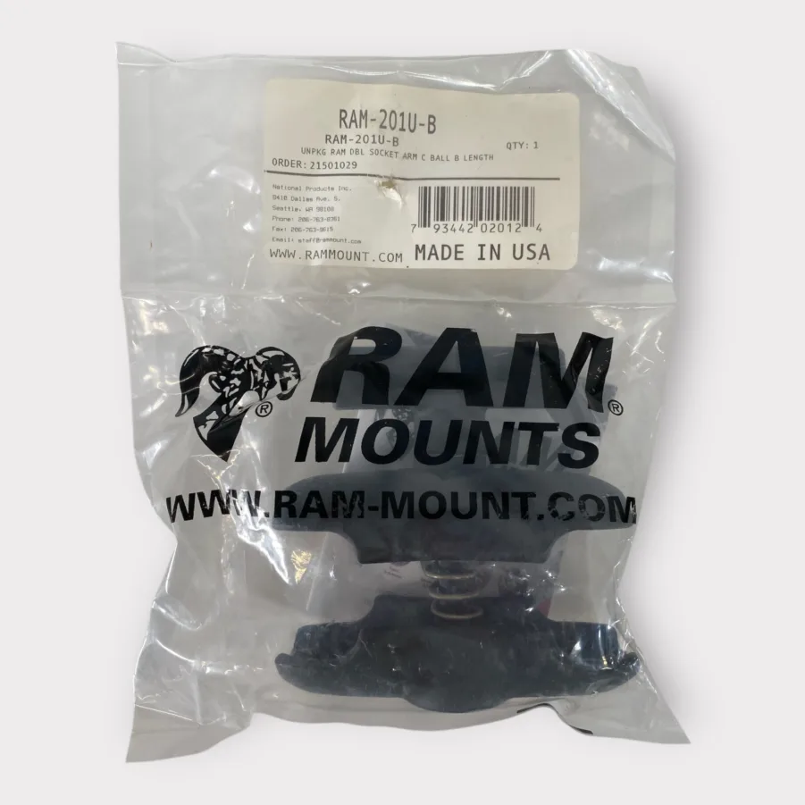 RAM Mounts RAM-210U-B Double Socket - C Ball Size - Short Length **New ...