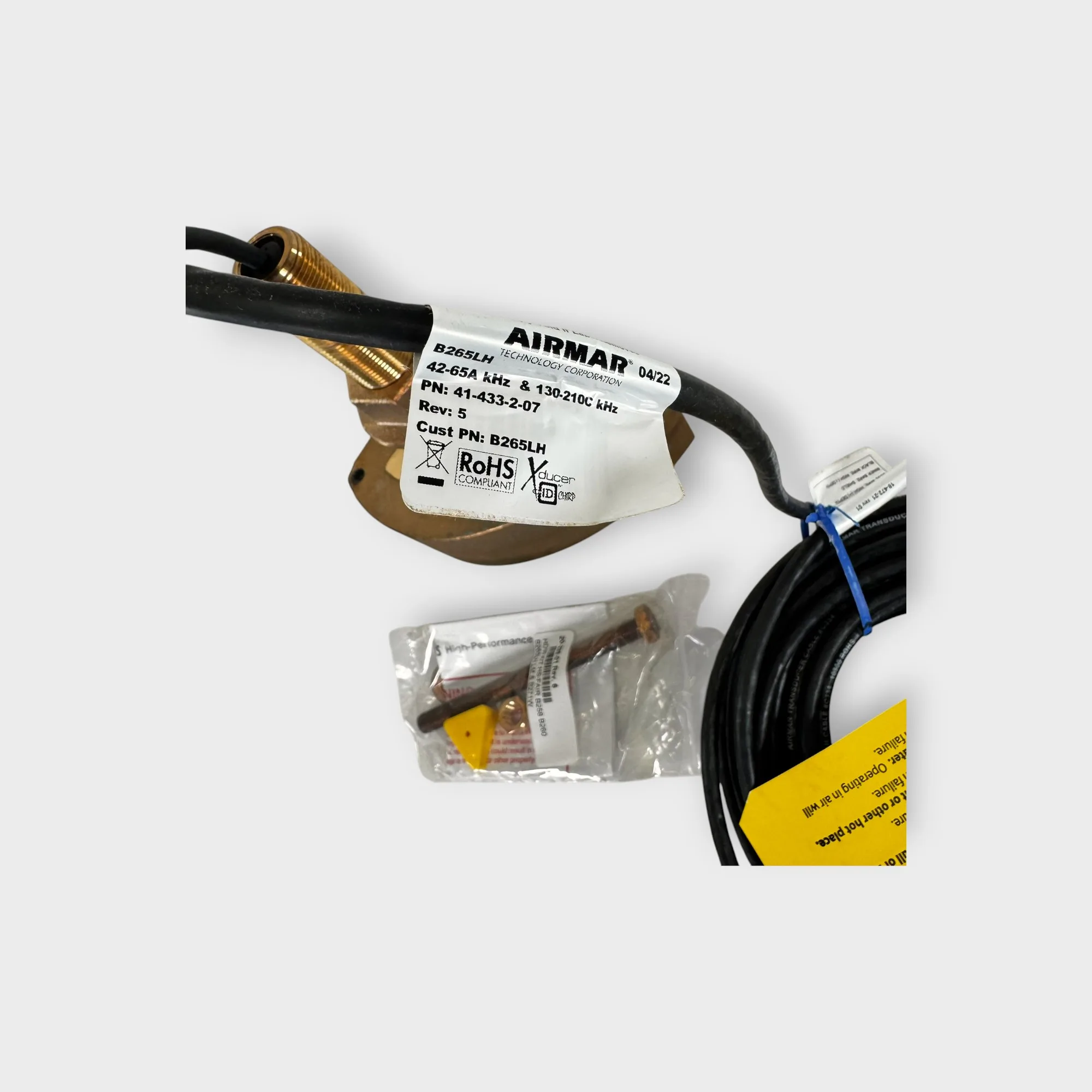 AIRMAR B265LH CHIRP Thru-Hull 1000w 1kw Transducer Garmin Simrad Furuno ...