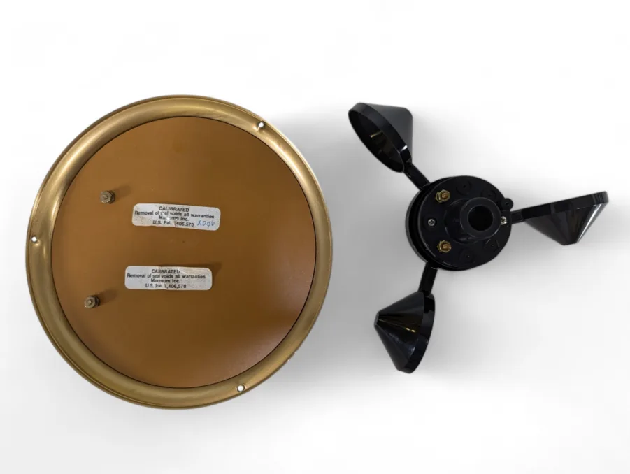 Maximum Vigilant Brass Windspeed Meter With Gusts Indicator NEW OPEN ...