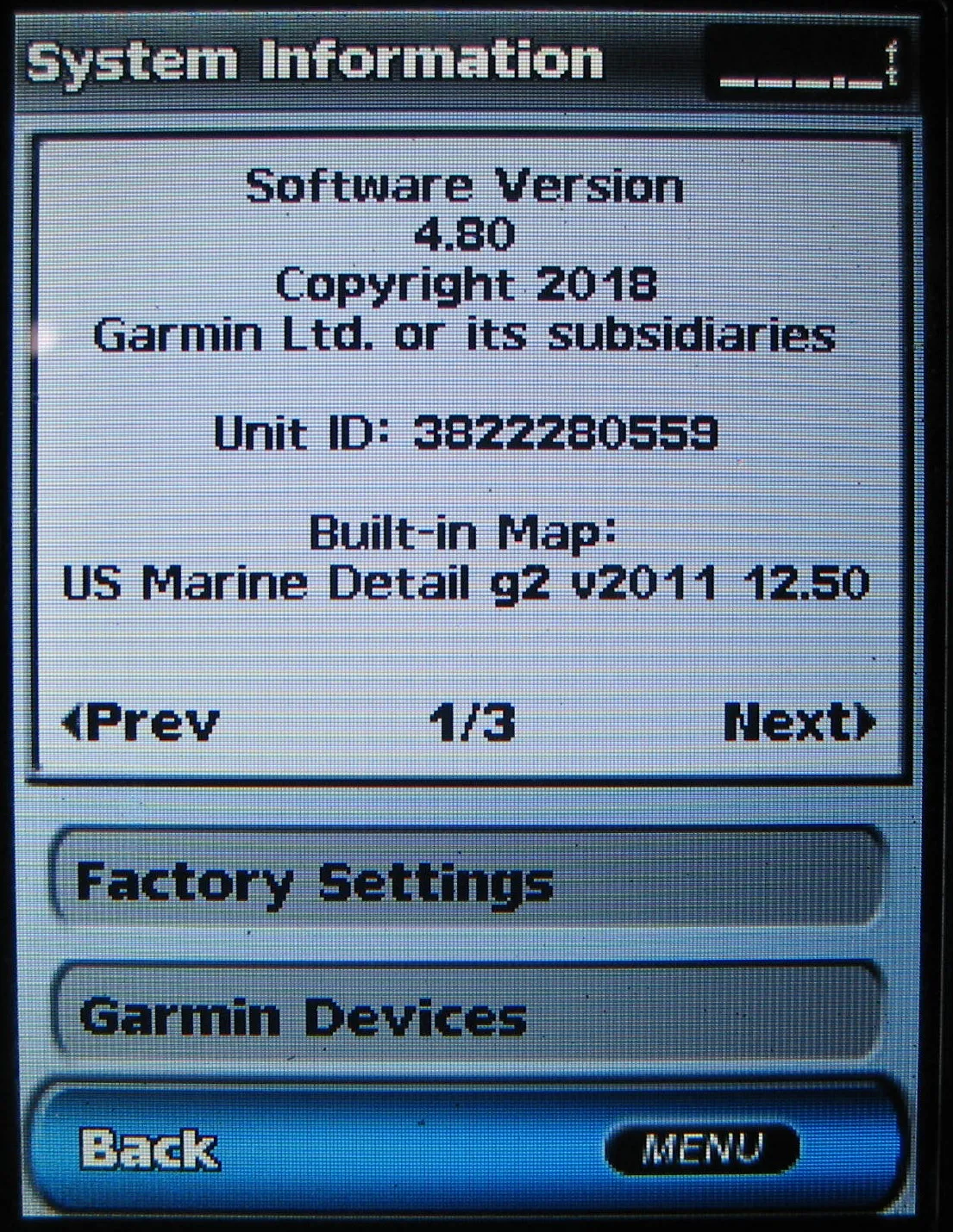 Garmin 441s GPSMap Display Chart Plotter/Fish Finder Test Good! - Max ...