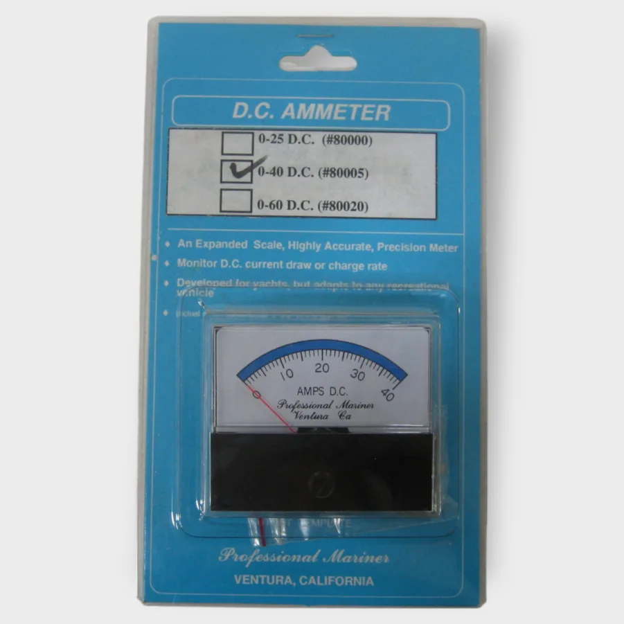 Professional Mariner 80005 DC Ammeter 0-40 Amps With Internal Shunt ...