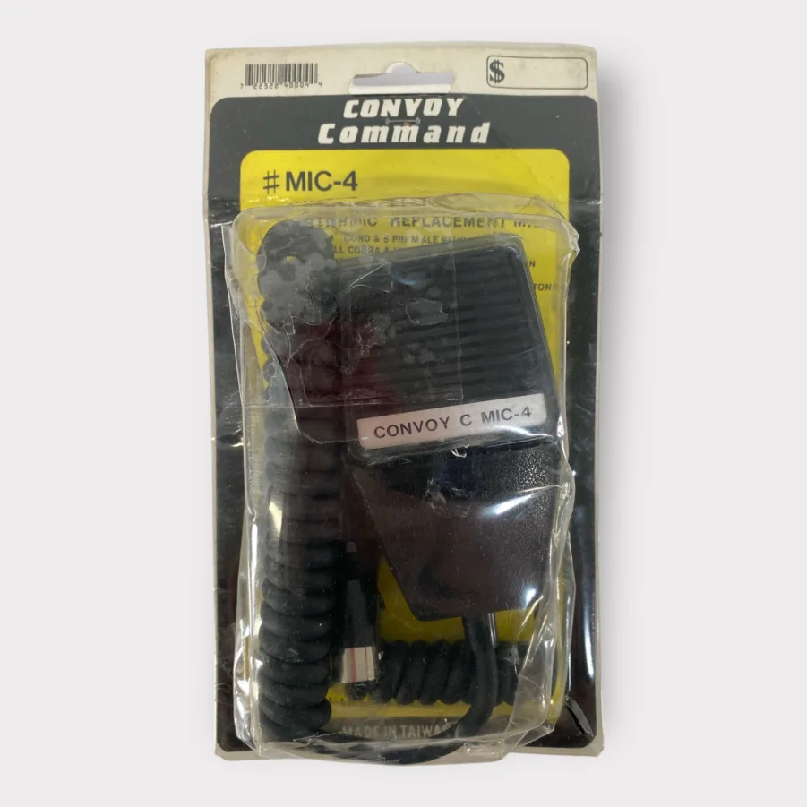 Convoy Command MIC-4 Dynamic Replacement Mic For Cobra/ Uniden 5-Pin ...