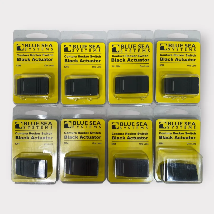 Blue Sea Systems 8294 Contura Rocker Switches - Black Actuator - One ...