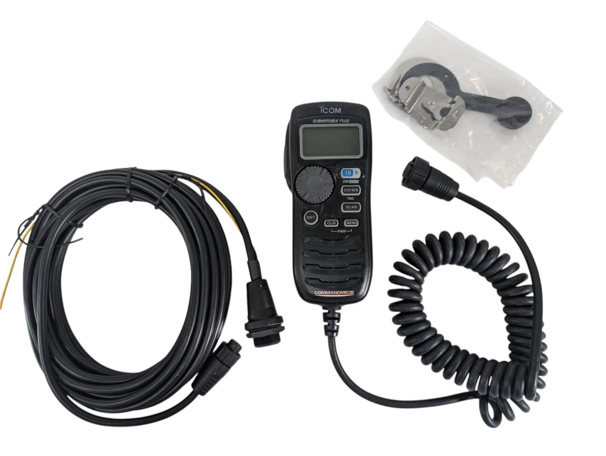 Icom Handset HM-162B CommandMic III For M604, M504 VHFs With Relocation ...