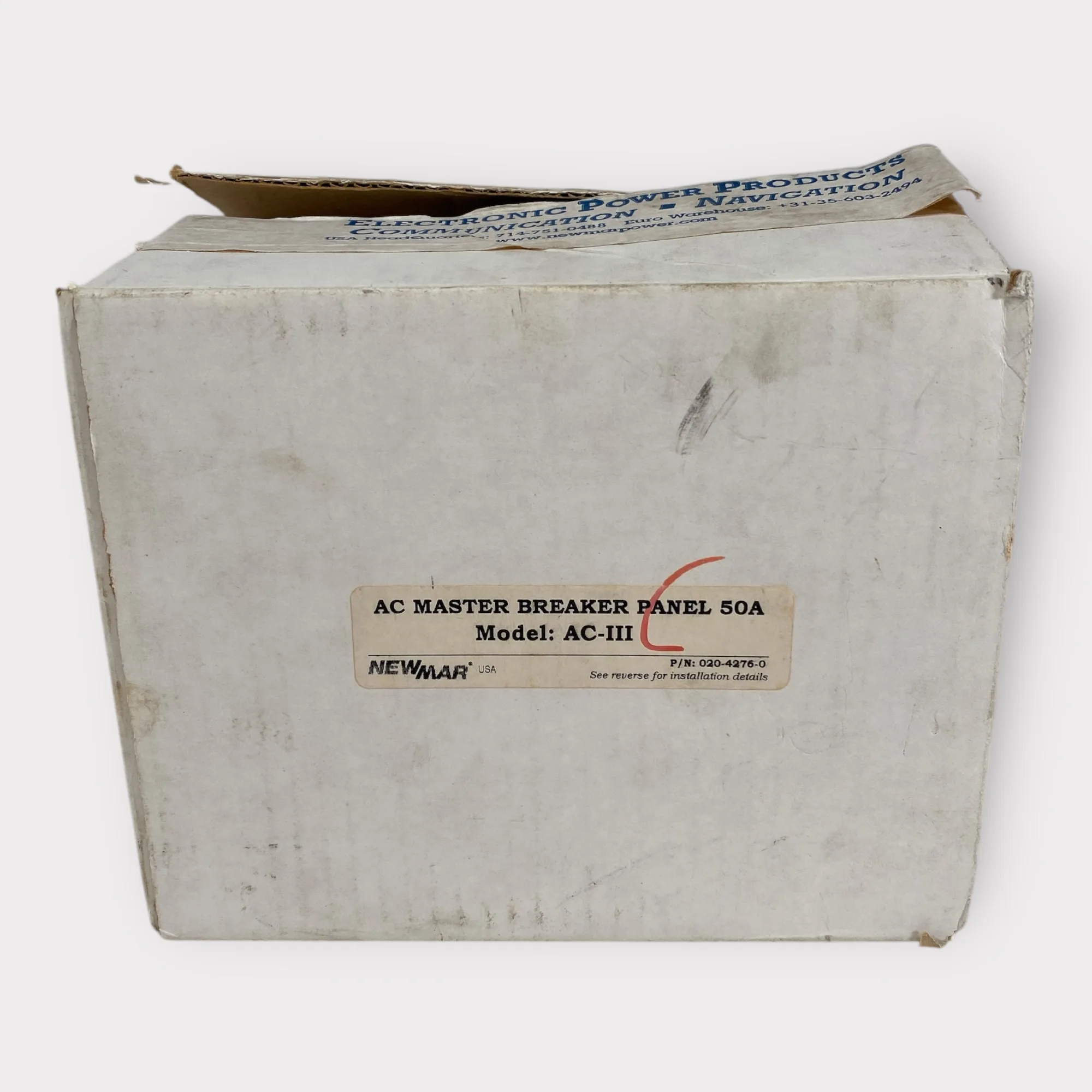 Newmar AC-III 020-4276-0 Marine Boat 3 Pole 50 Amp AC Master Breaker ...