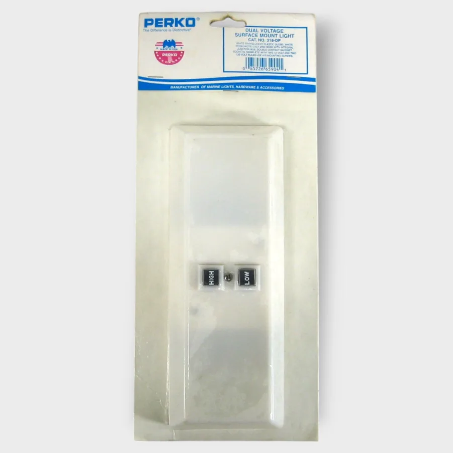 Perko 318-DP Dual Voltage Surface Mount Interior Light Translucent ...