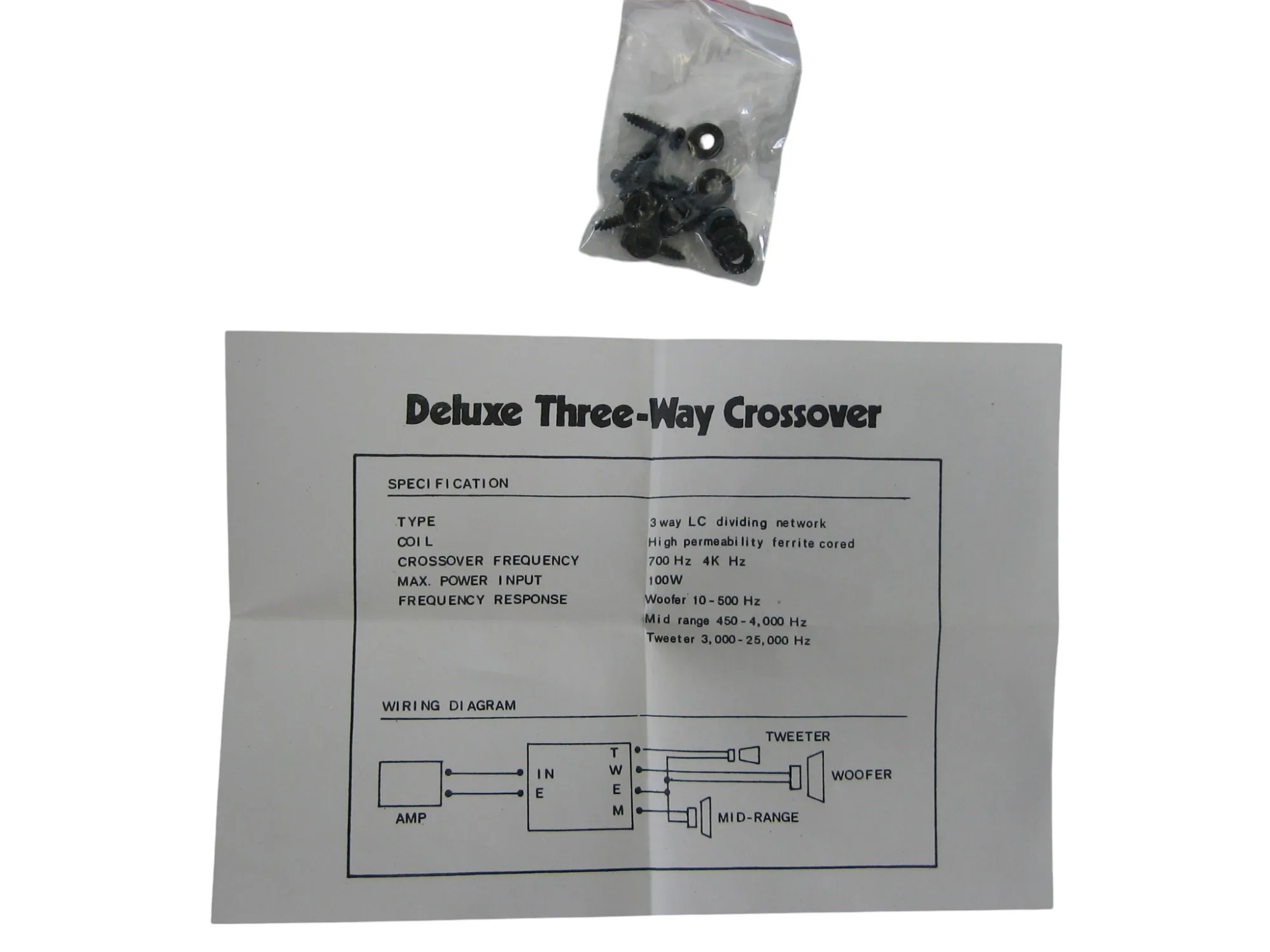 Pyramid Phase III CR31 DIY 3-Way Crossover Network 100W New-Old-Stock ...