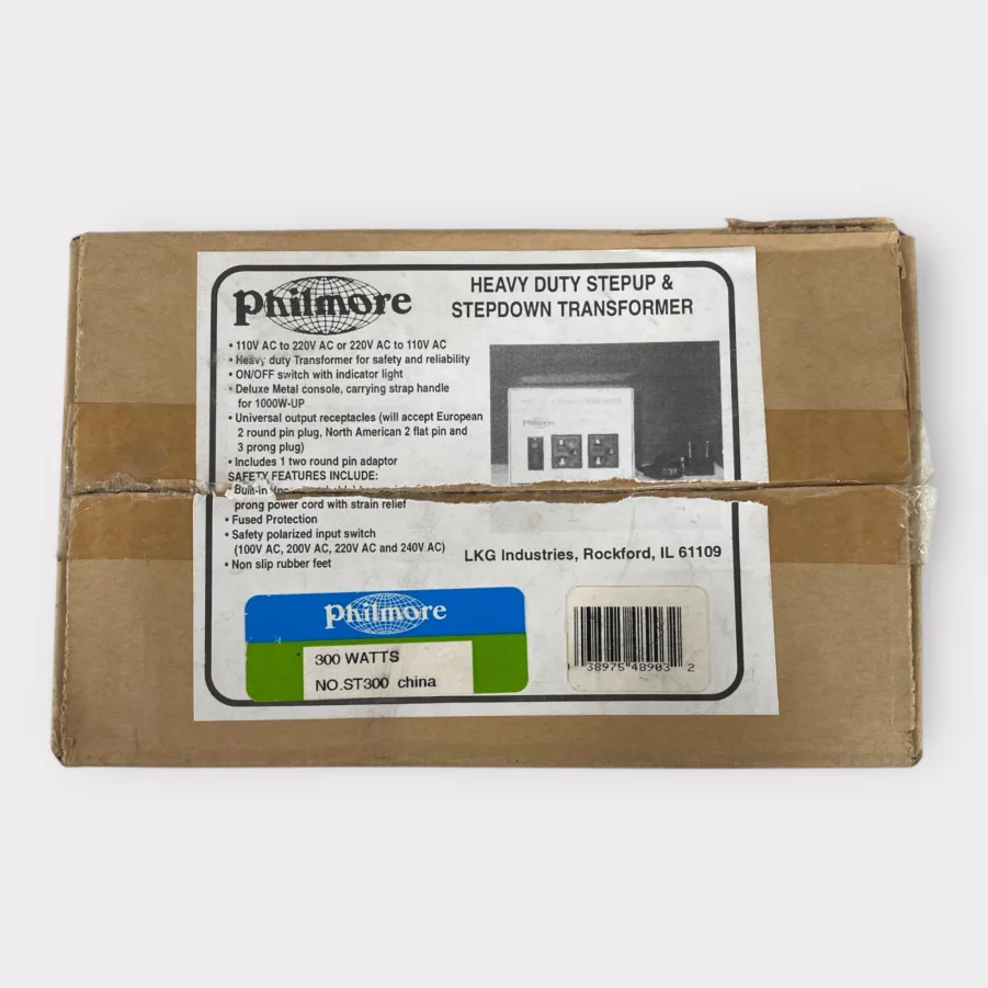 Philmore ST300 Heavy-Duty Step-up/ Down Transformer 110VAC/220VAC ...