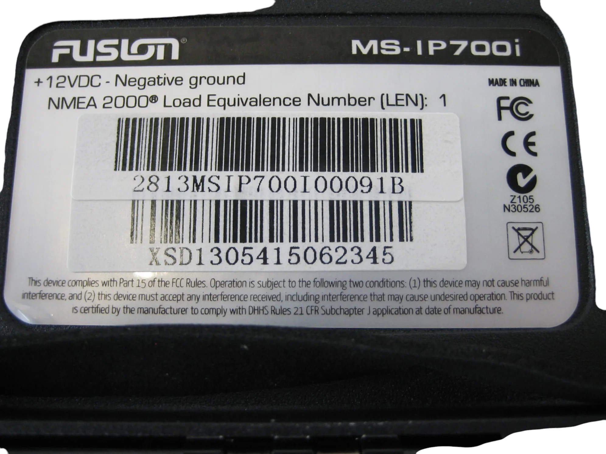 Fusion MS-IP700i Marine Receiver AM/FM/VHF f/ipod -Fully Bench Tested ...
