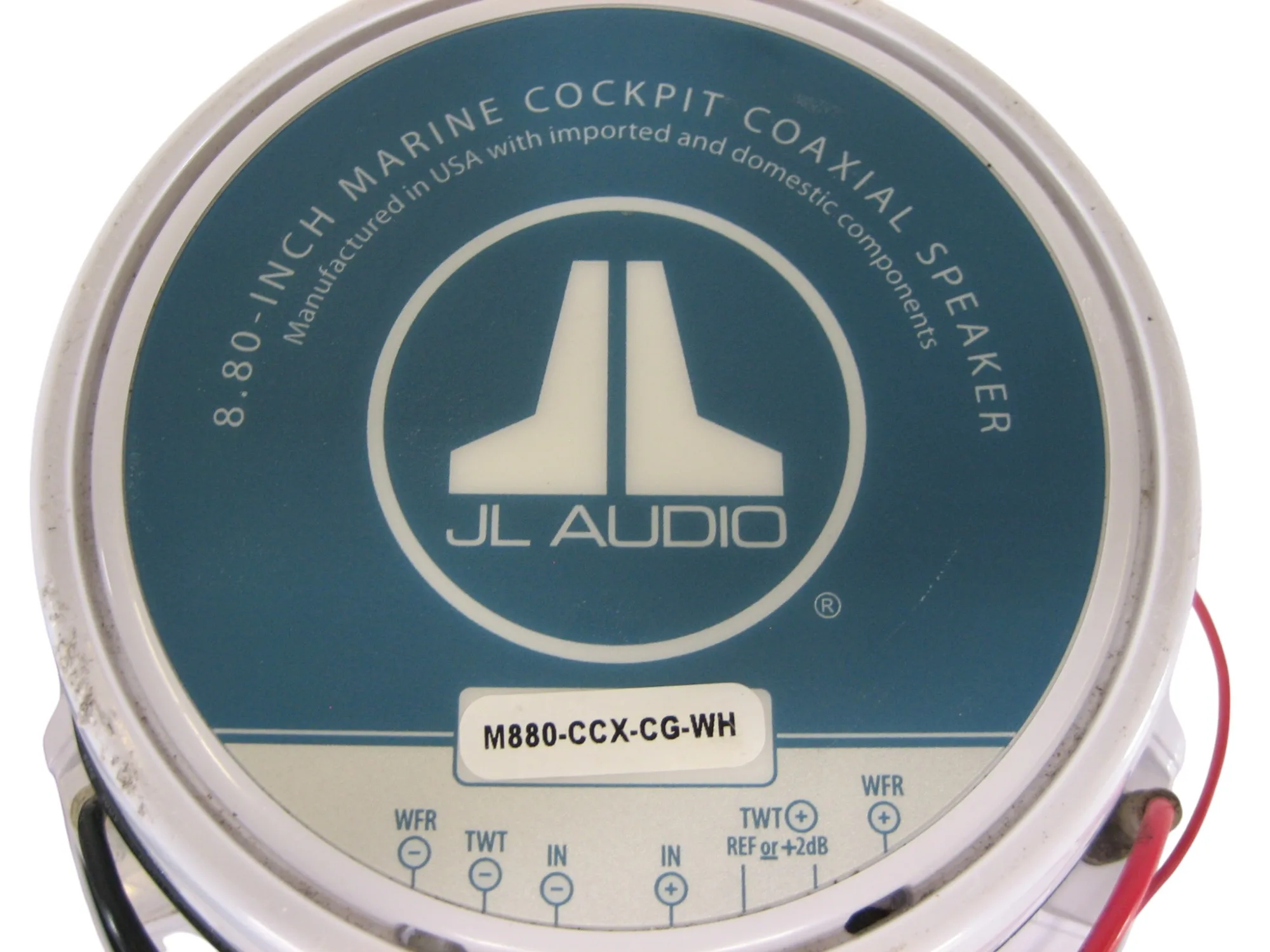 JL Audio M880-CCX-CG-WH 8.8" Marine Speakers (White w/ "Classic ...