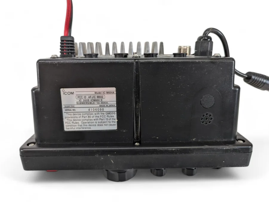 Icom IC-M604 Weatherproof Marine VHF Radio With Detachable HM-126 Mic ...