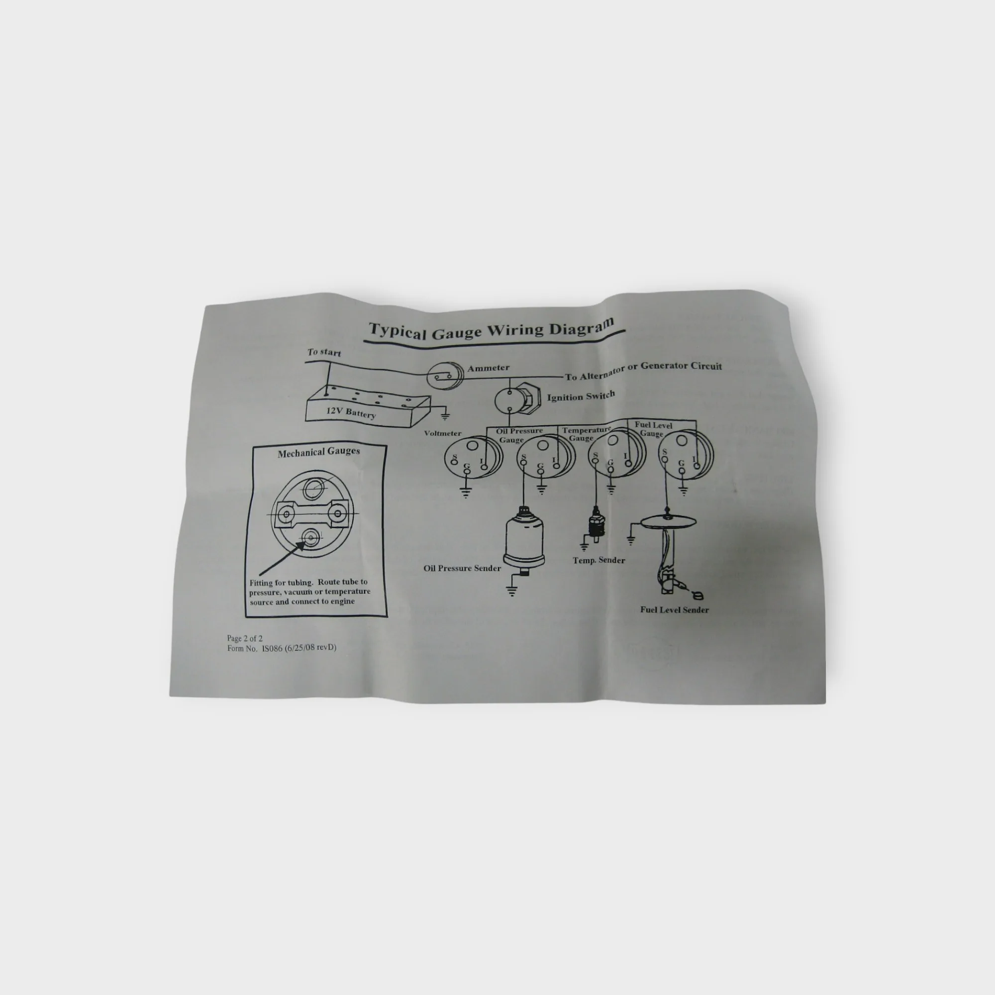 ISSPRO R8660 Voltmeter Black 12 Volt Analog Gauge 2" NEW - Max Marine ...