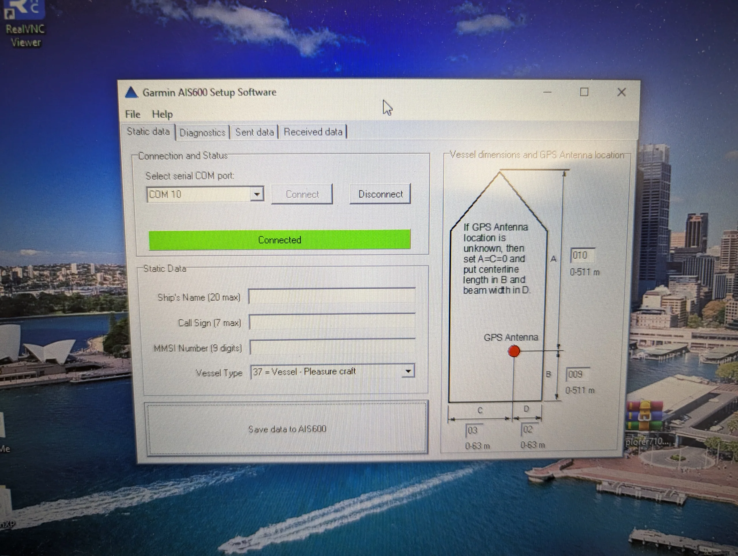Garmin AIS600 Blackbox Class B Transponder - Clean MMSI - Fully Tested ...