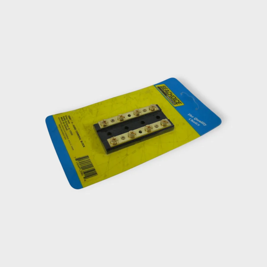 Sea Choice 13501 4-Gang Terminal Block Positive Negative Bus Bar 30Amps ...