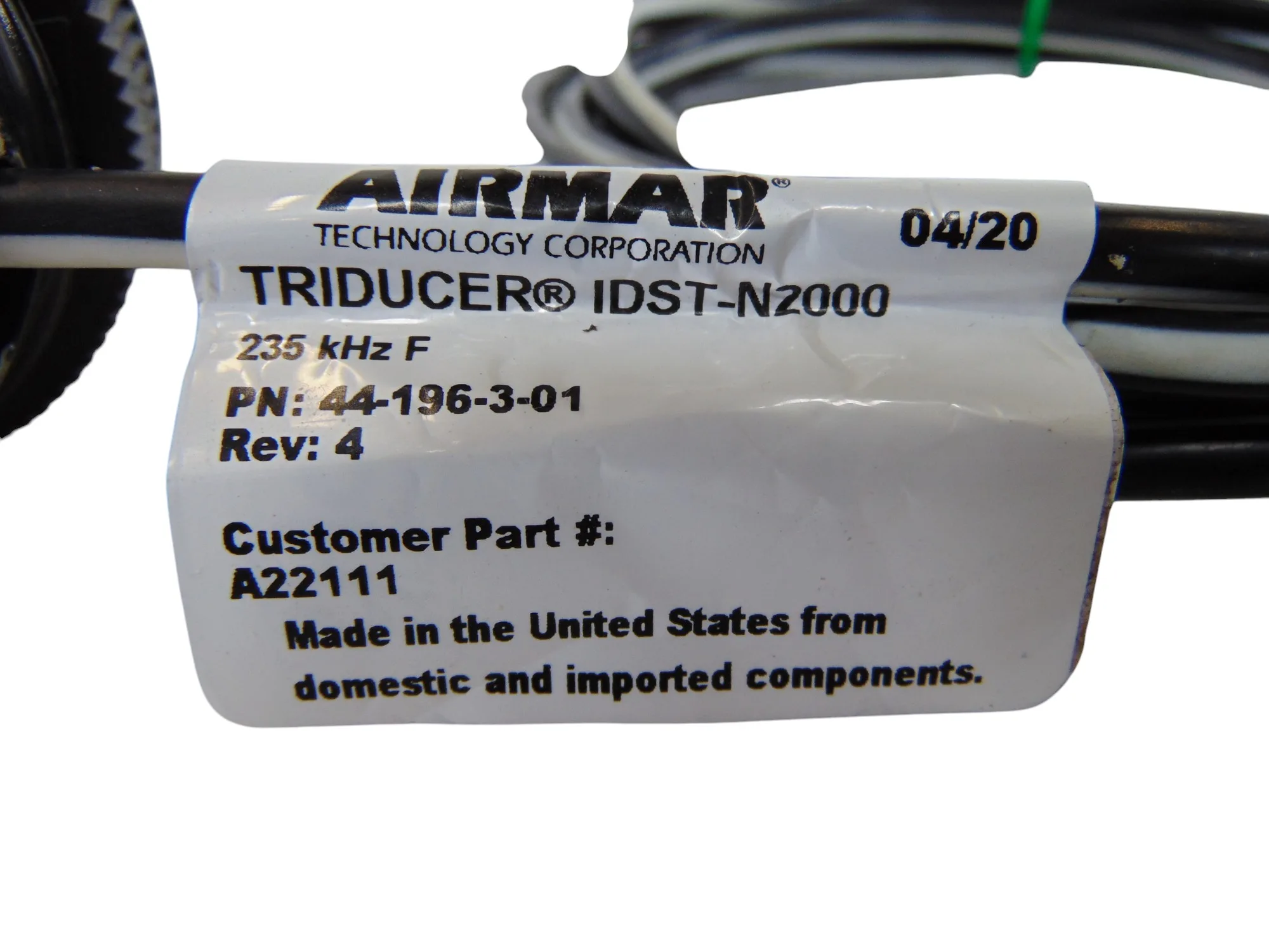 Raymarine A22111 SeatalkNG STNG Smart Transducer Sensor Depth/Temp ...