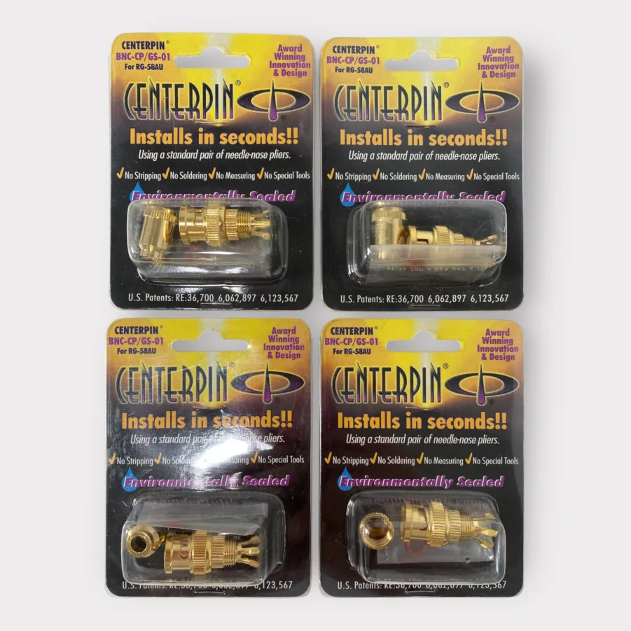 Centerpin BNC-CP/GS-01 Connector For RG-58AU Coaxial Cable **Lot of 4 ...