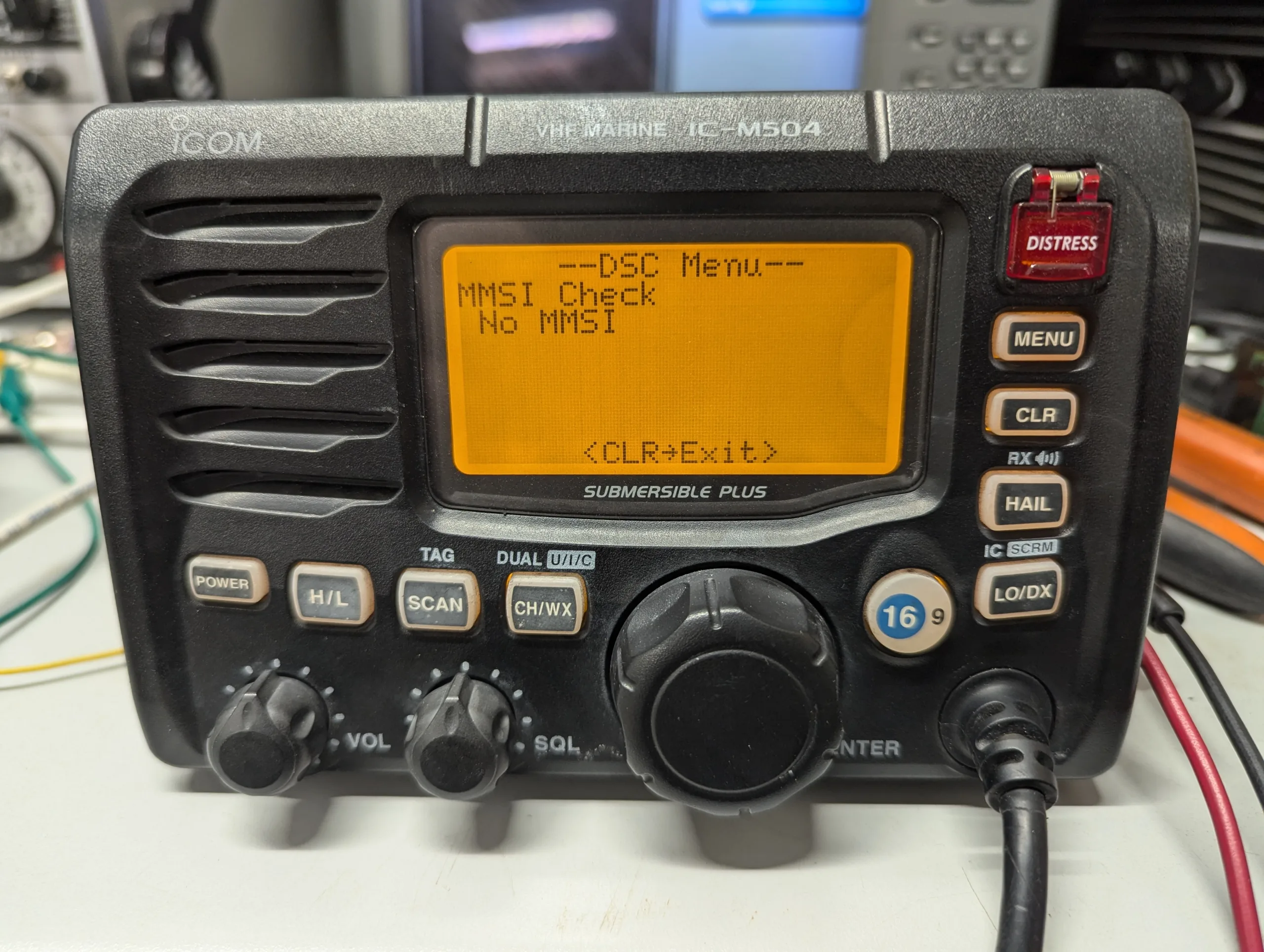 Icom IC-M504A Marine DSC VHF Transceiver With Attached Mic - Tested ...