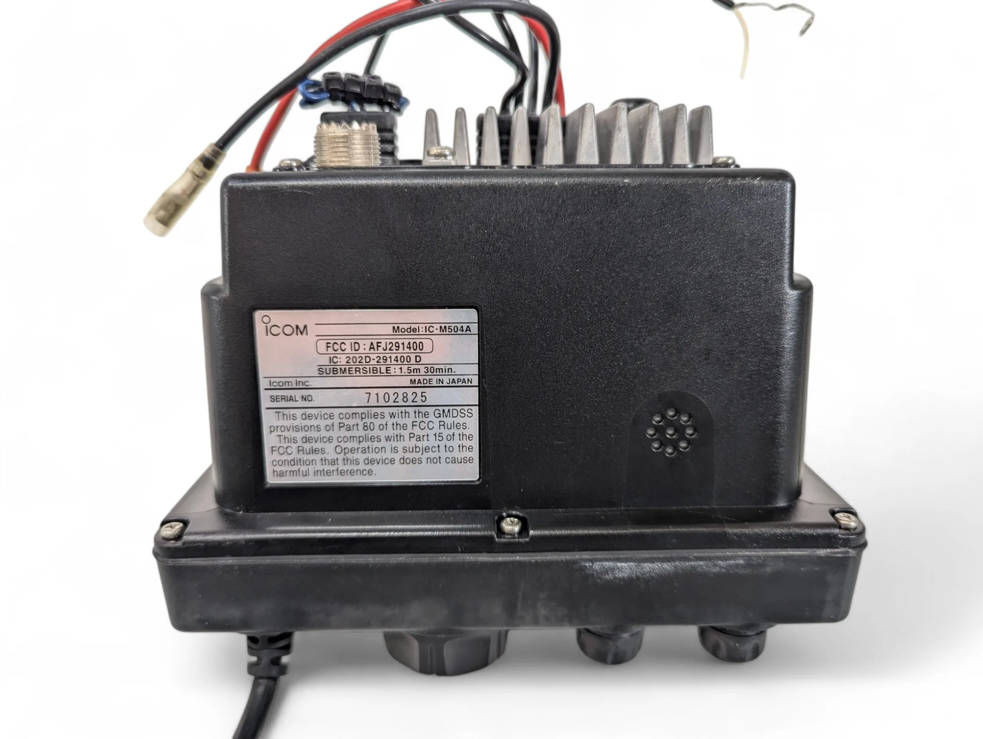Icom IC-M504A Marine DSC VHF Transceiver With Attached Mic - Tested ...