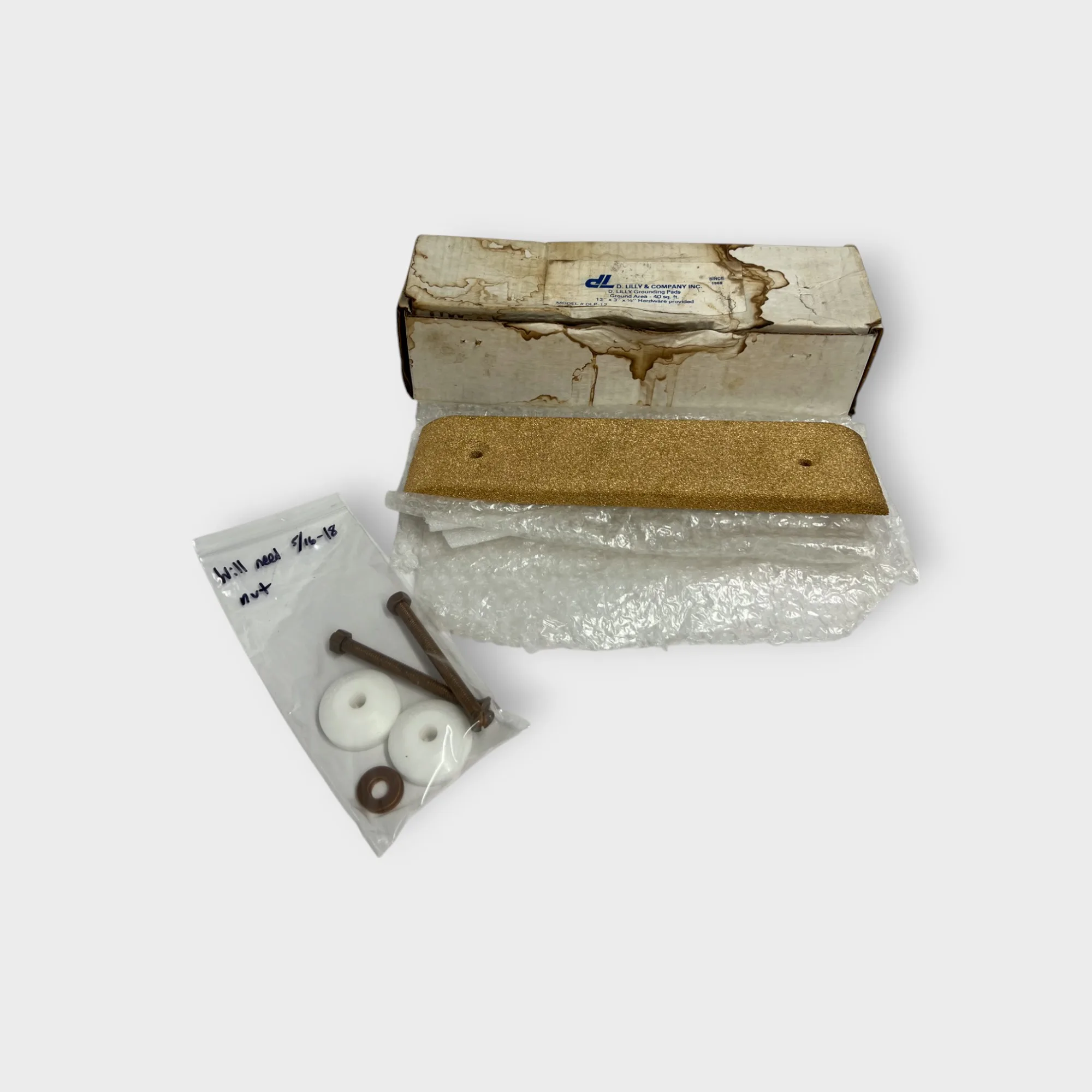 D Lilly DLP-12 Porous Bronze Ground Pad Dyna Plate 12" x 3" Replaces ...