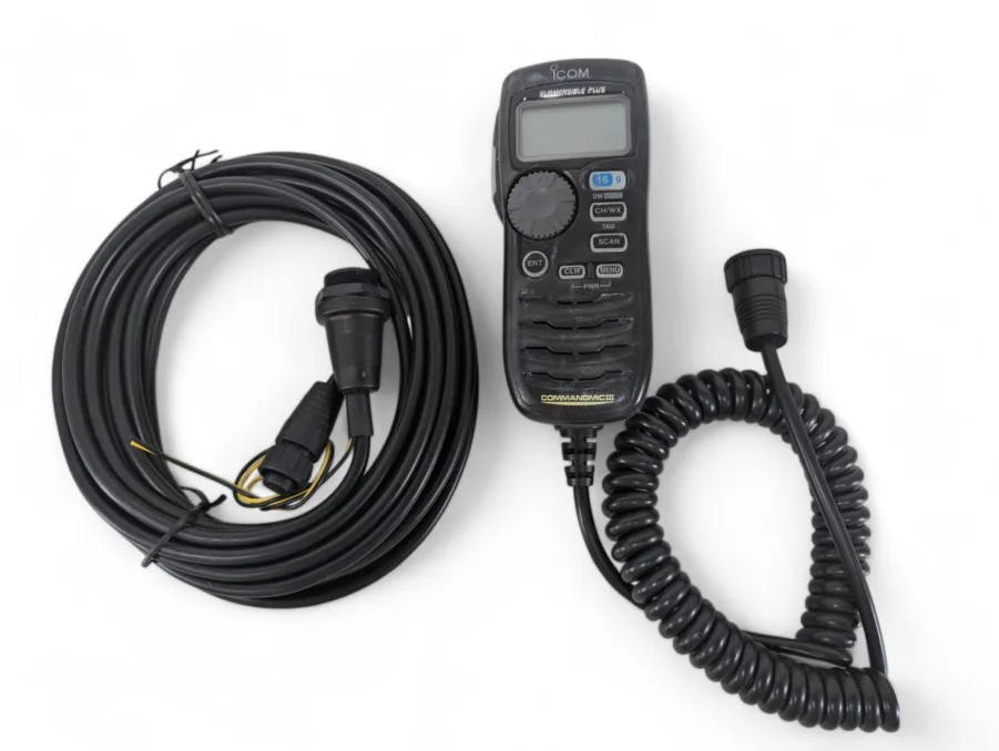 Icom Handset HM-162B CommandMic III For M504, M604 VHFs With Relocation ...