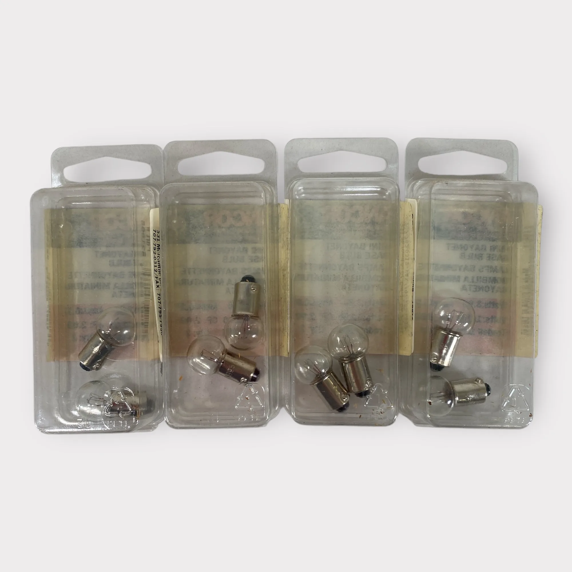 Ancor 521895 12V Mini Bayonet Base Bulb 3.8W / 0.27A - White **Lot of 8 ...