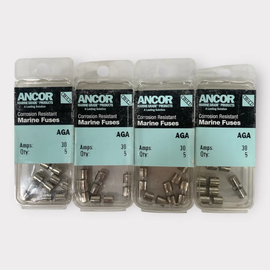 Ancor 604300 Marine Grade AGA Glass Fuses - 30A **Lot of 20** - Max ...