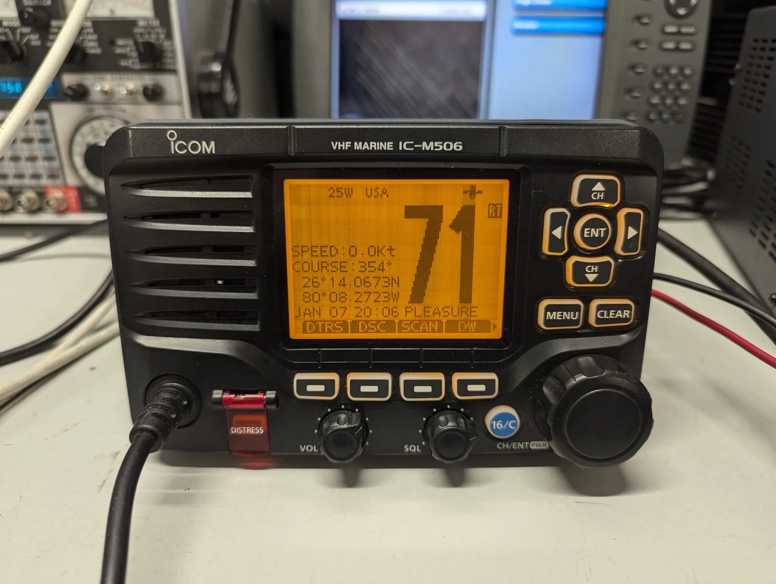 Icom IC-M506 AIS Marine VHF Transceiver With Attached Mic - Tested ...