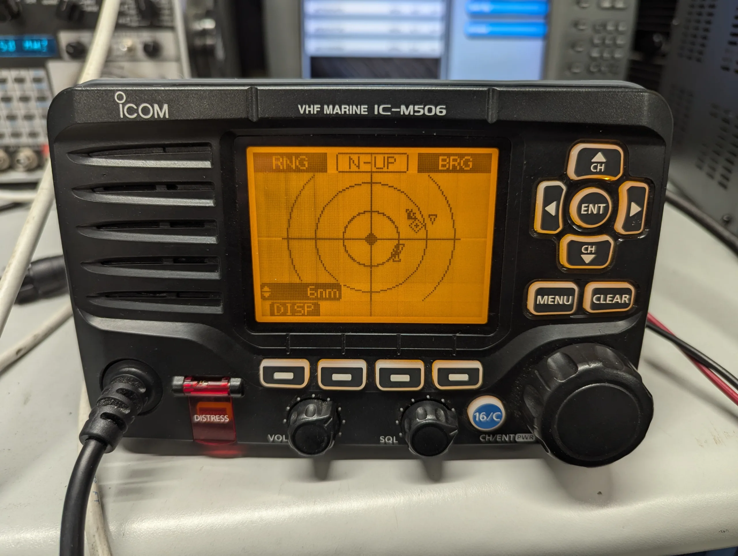 Icom IC-M506 AIS Marine VHF Transceiver With Attached Mic - Tested ...