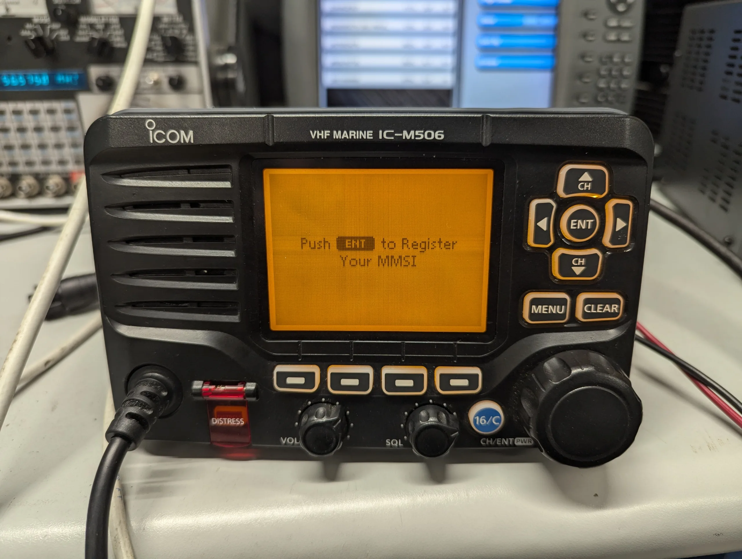 Icom IC-M506 AIS Marine VHF Transceiver With Attached Mic - Tested ...