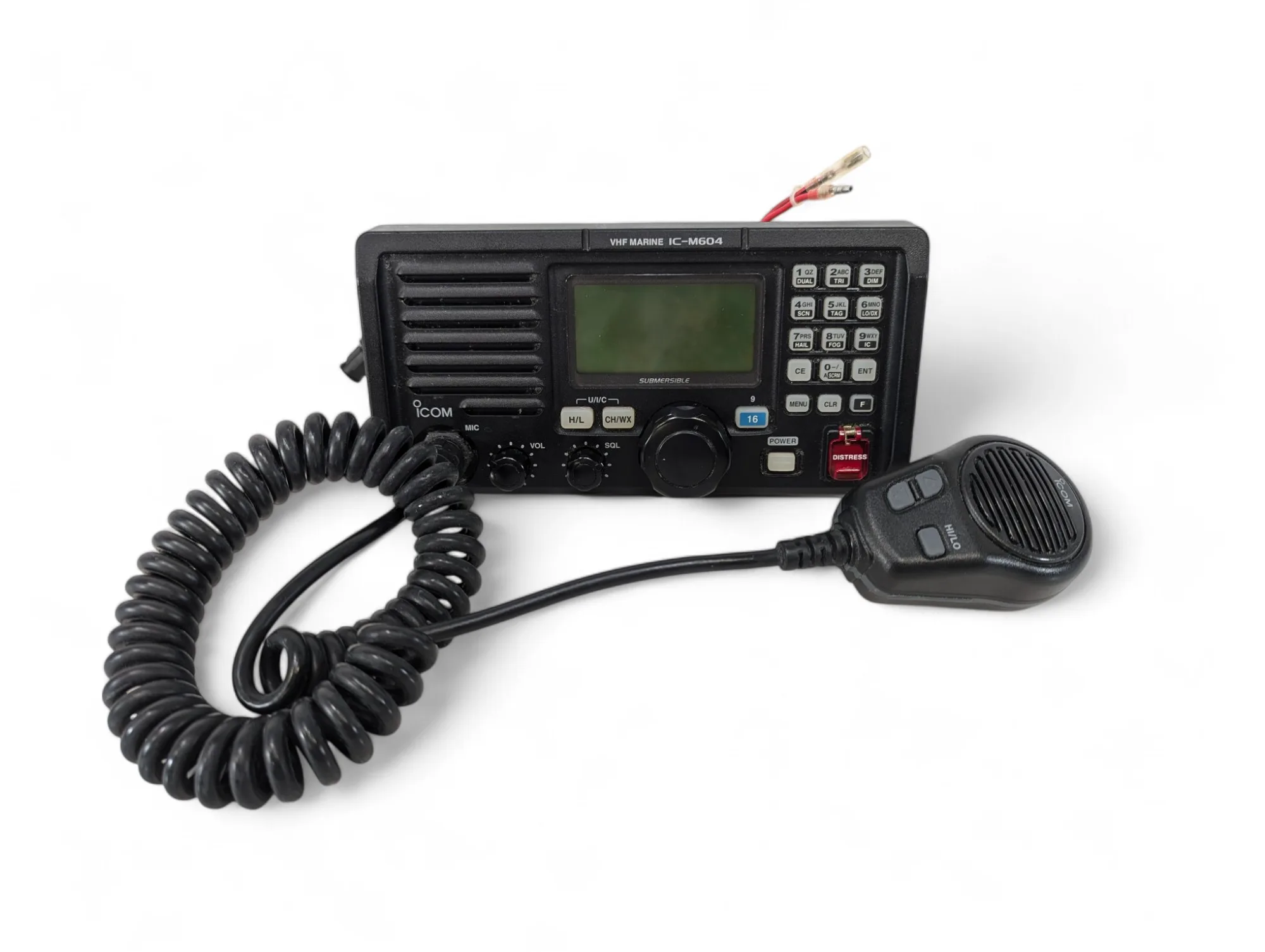 Icom IC-M604A Marine DSC VHF Radio With Detachable HM-126 Mic - Tested ...