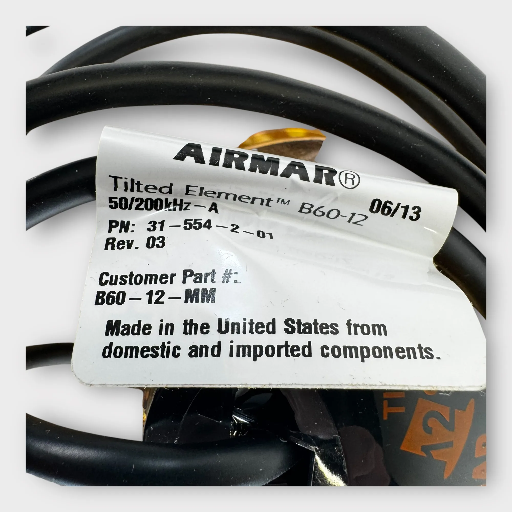 Airmar Furuno B60-12-10 Bronze Thru-Hull Transducer w/ 10 Pin 12 Degree ...