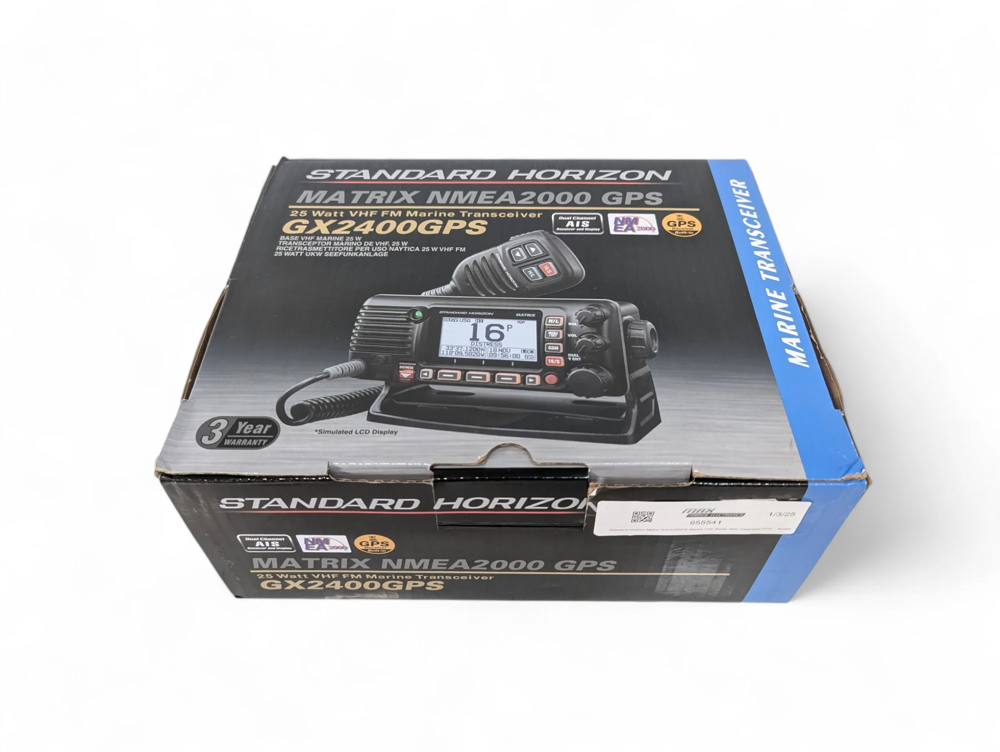 Standard Horizon Matrix GX2400GPS Marine VHF Radio With Integrated GPS ...