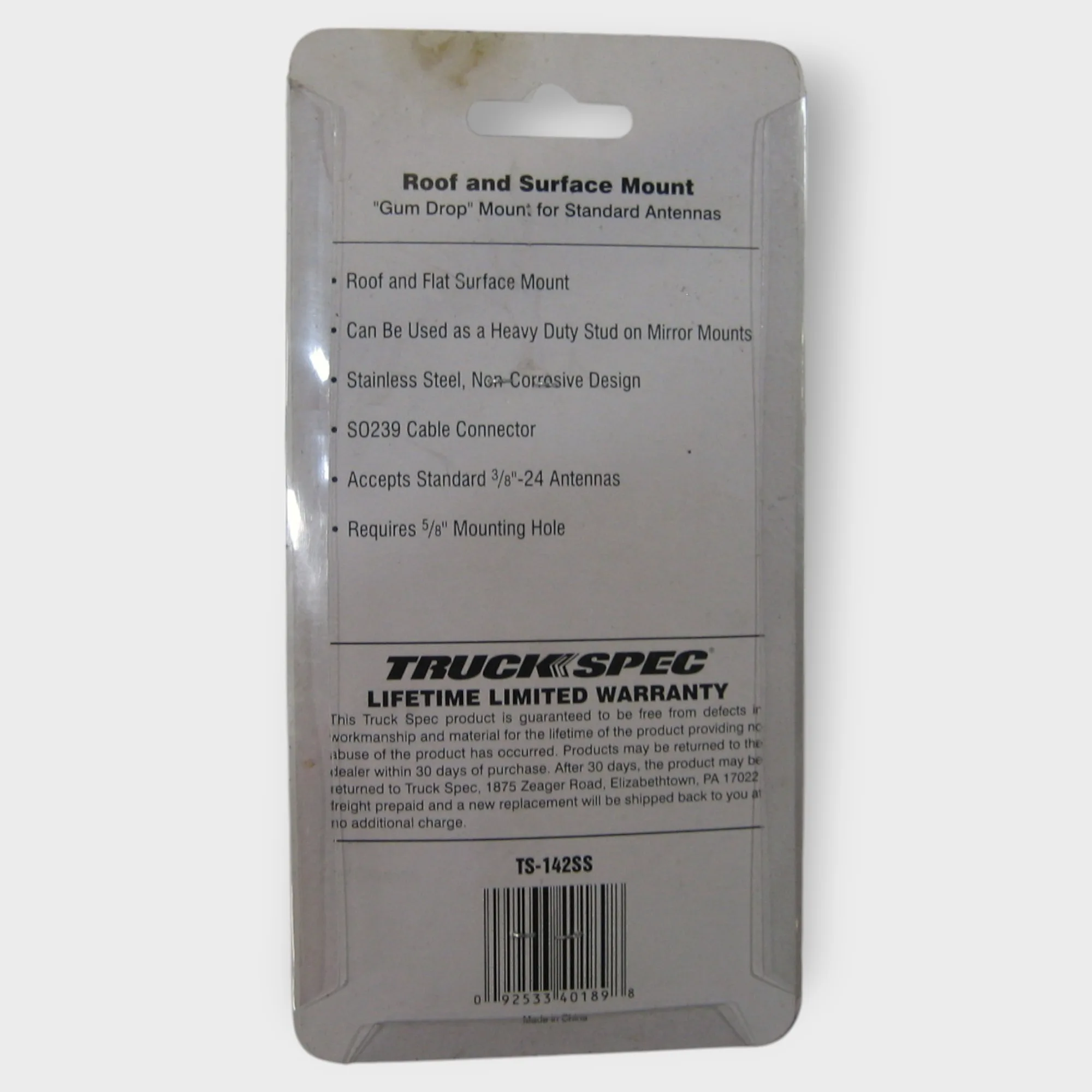 Truck Spec TS-142SS Roof And Surface Mount For CB Ham Radio Standard ...