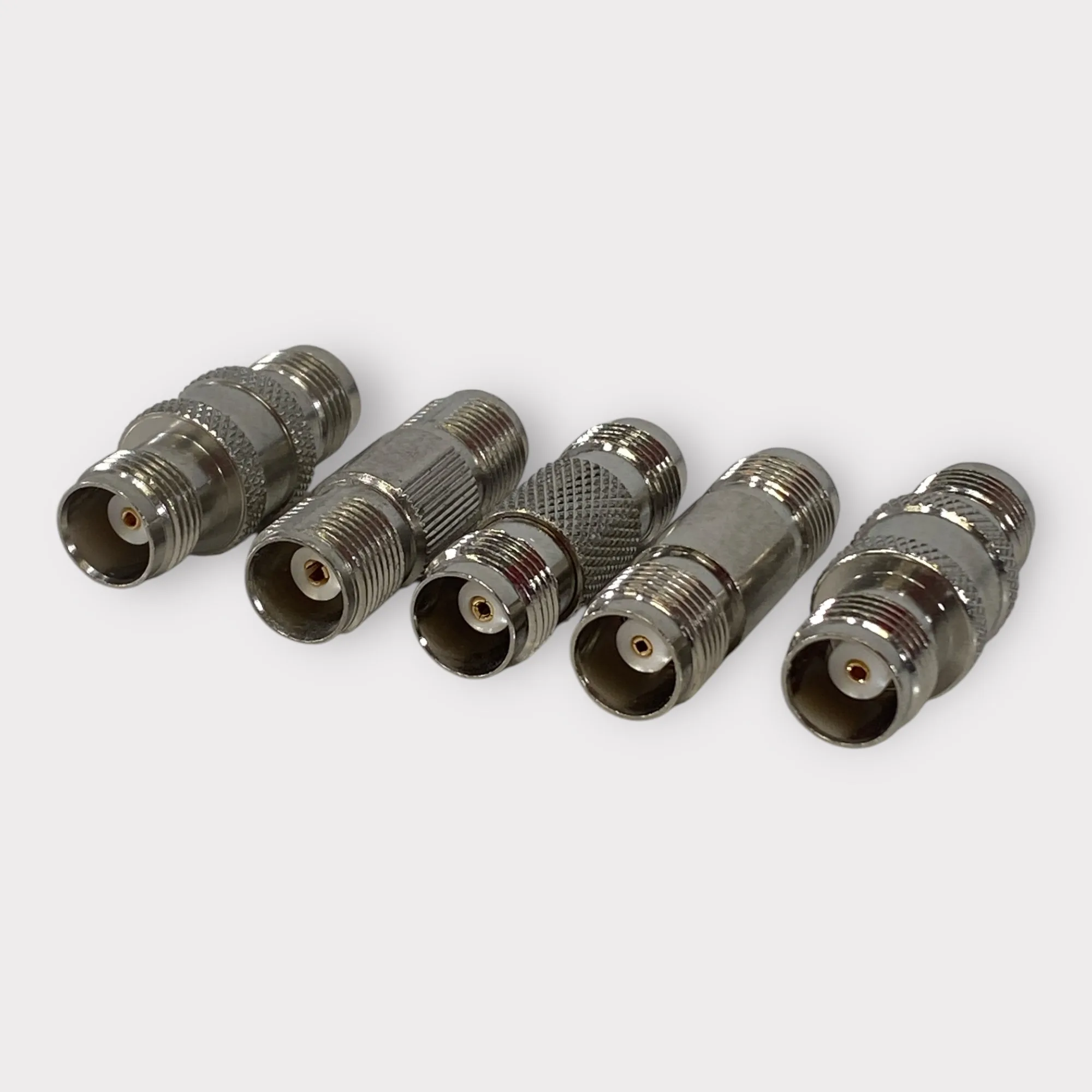 TNC Female To TNC Female Double Barrel Coaxial Connector Adapter **Lot of 5** - Max Marine ...