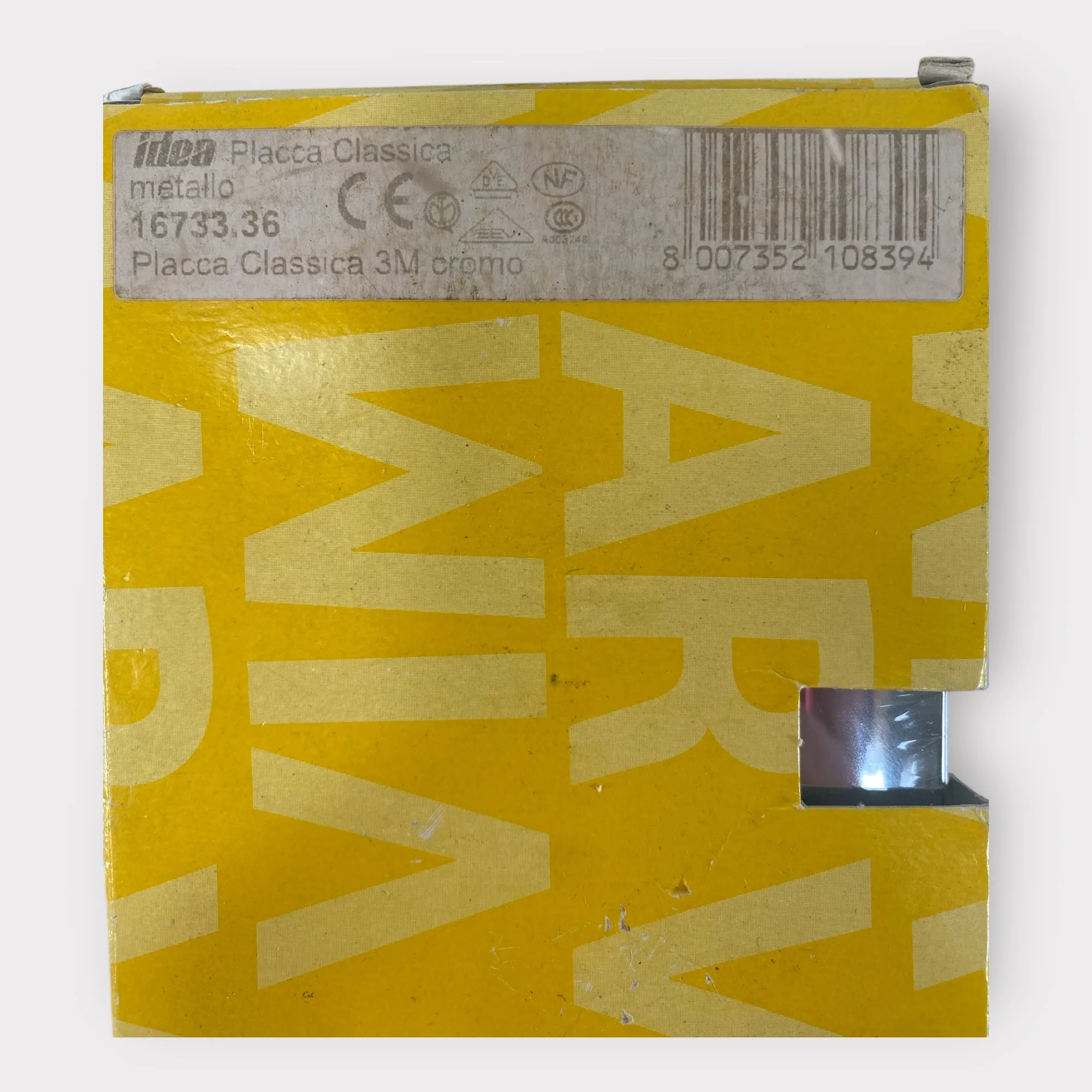 Vimar Idea 16733.36 Classic Cover Plate 3-Module - Metal Chrome **New** - Max Marine Electronics