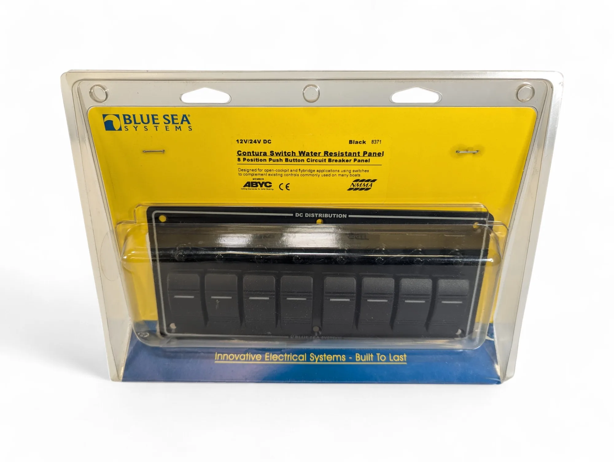 Blue Sea Systems Water Resistant Circuit Breaker Panel 8 Position 8371 ...