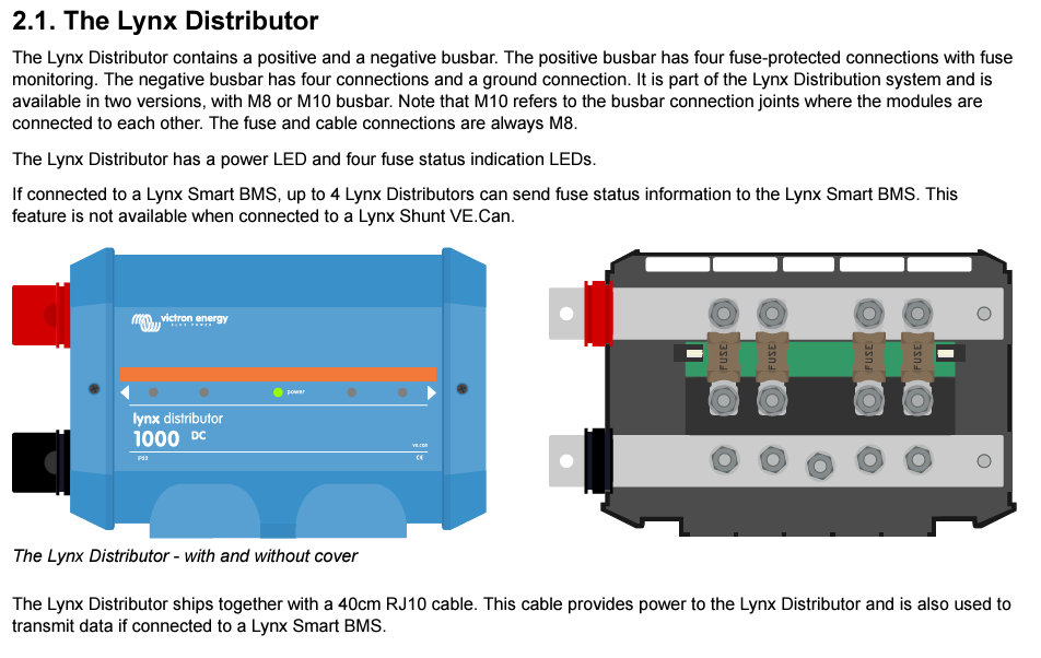Victron Energy Lynx Distributor 1000 For Lithium Battery Systems - NEW ...