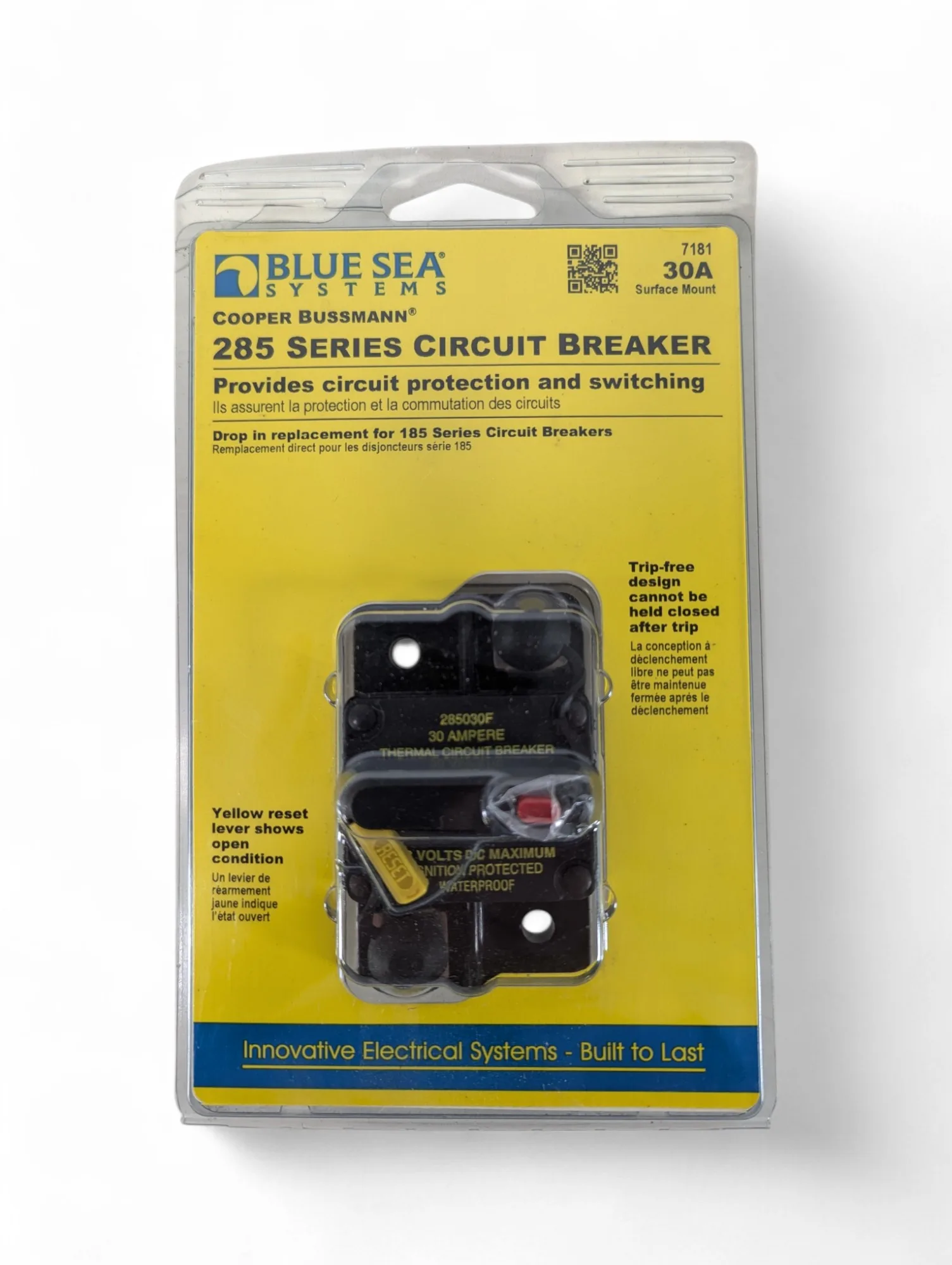 Blue Sea Systems 285 Series 30A Circuit Breaker Part No. 7181 - Max ...