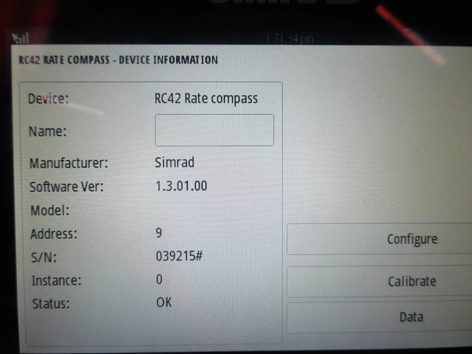 Simrad RC42 Rate Compass NMEA2000 Simnet Heading Sensor - Max Marine Electronics