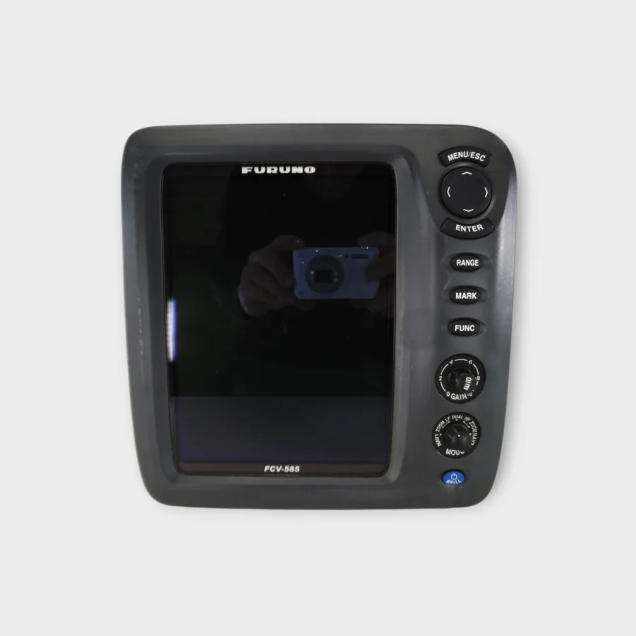 FURUNO FCV-585 Color Echo Sounder w/Sun Cover & Mounting Posts *Tested ...